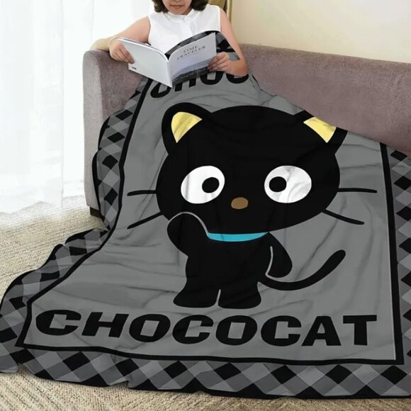 Bedding | Sanrio Chocolate Cat Plush Throw Blanket 51x59 | Poshmark